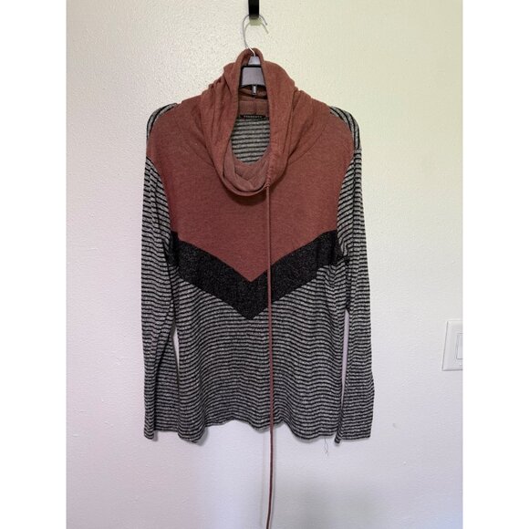 Staccato | Tops | Staccato Top Pink Black Gray Color Block Stripe Soft ...